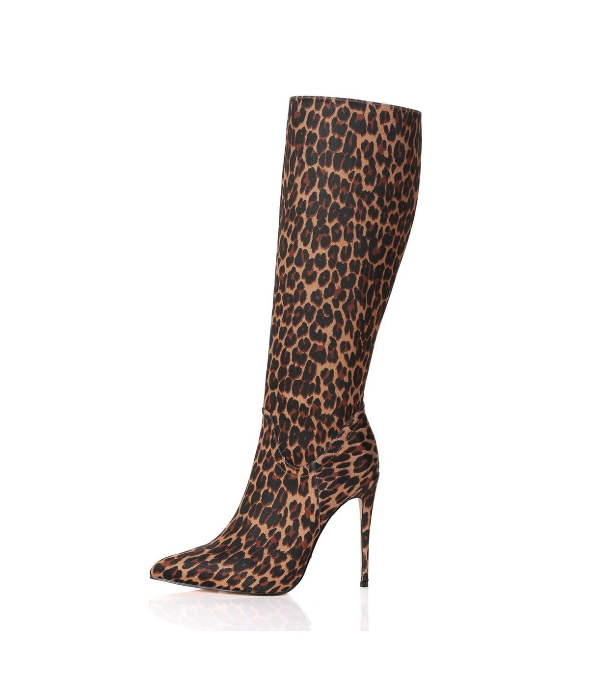 Giaro MILA LEOPARD PRINT KNEE BOOTS Italian style - Shoebidoo Shoes ...