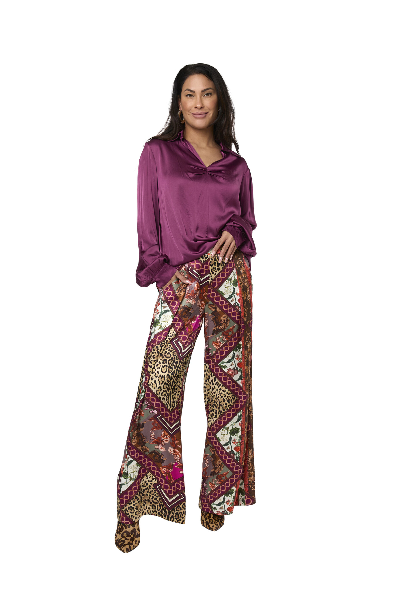 Maya Satin Aubergine Top | Buy Women's Top | Tessa Koops Designer ...