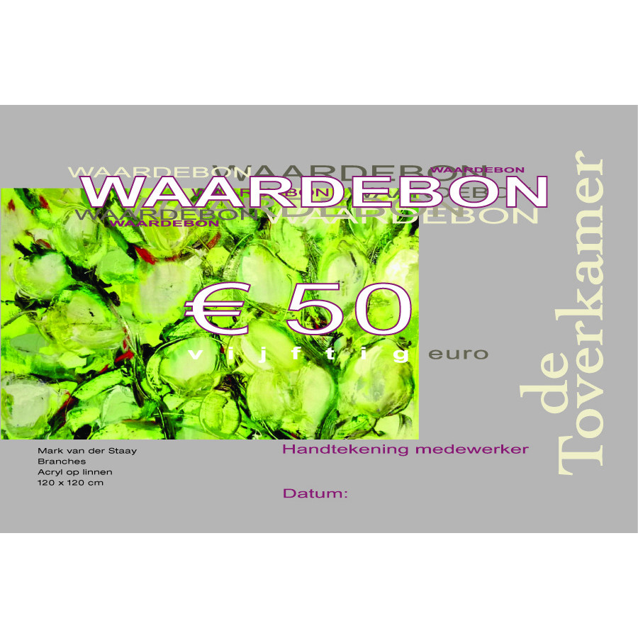 Waardebon 50 Euro De Toverkamer