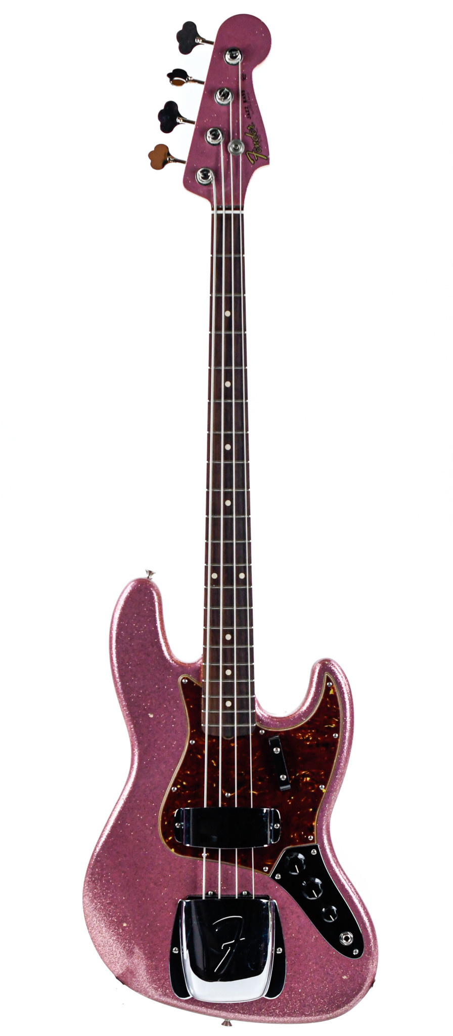 Fender Custom Shop 64 Jazz Bass Burgundy Mist Sparkle Journeyman Relic ...