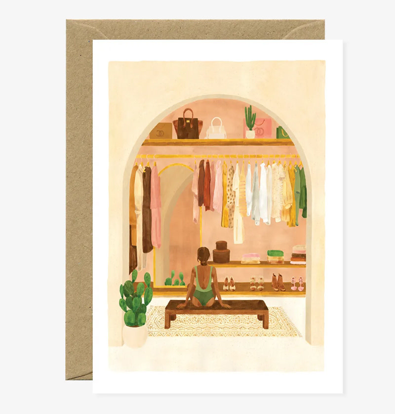 Wenskaart-Dressing - Mini Butik