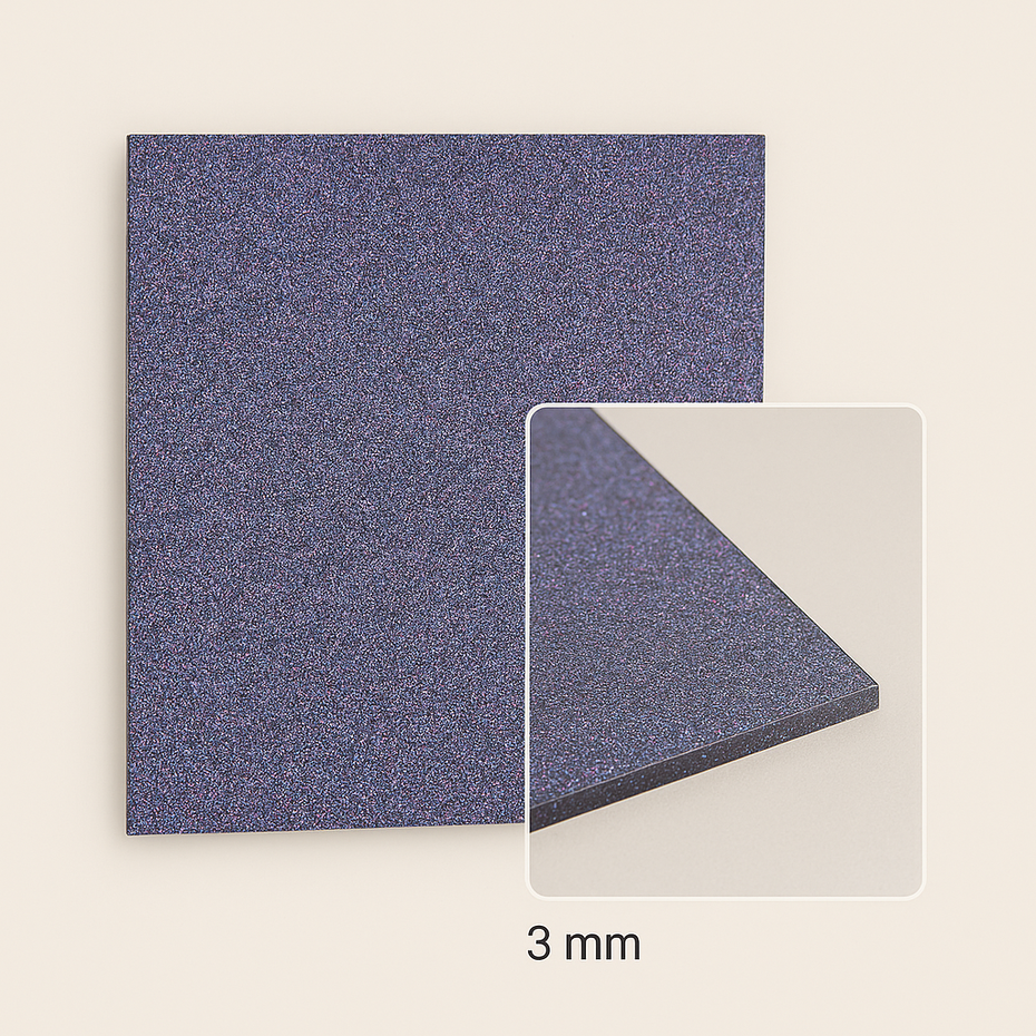 Acrylic - Glitter Multi Blue 300 x 600 - FilRight