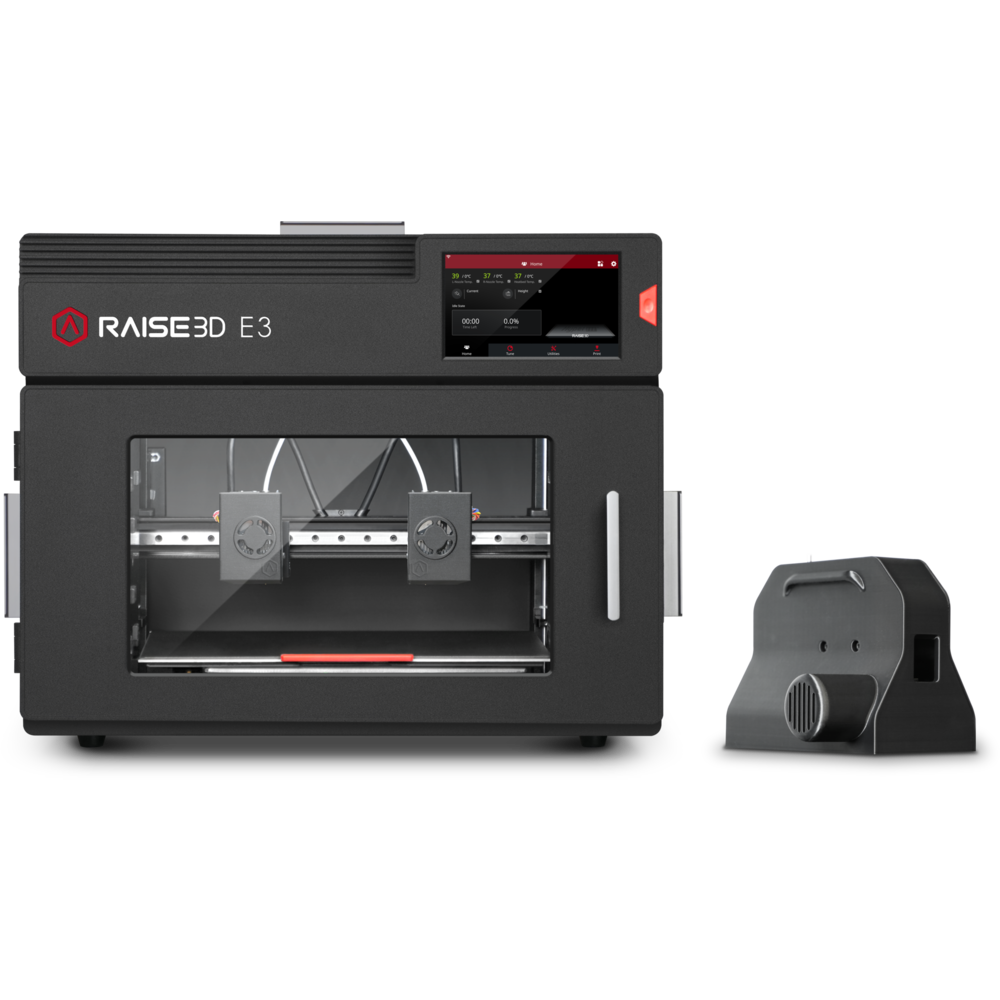 Raise3D E3 Full Package – IDEX 3D Printer with Flex & CF Kit - FilRight