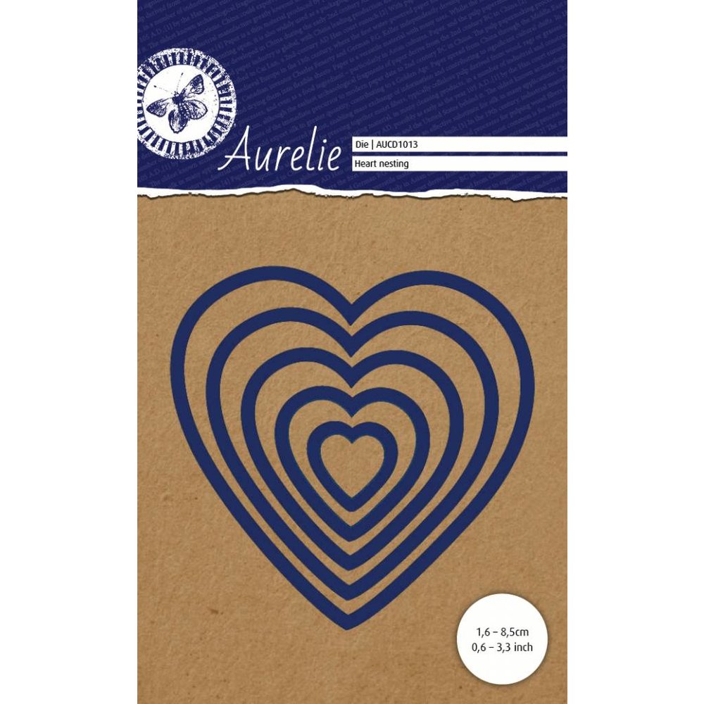 Heart Nesting Dies (AUCD1013) - Craftlines B.V.