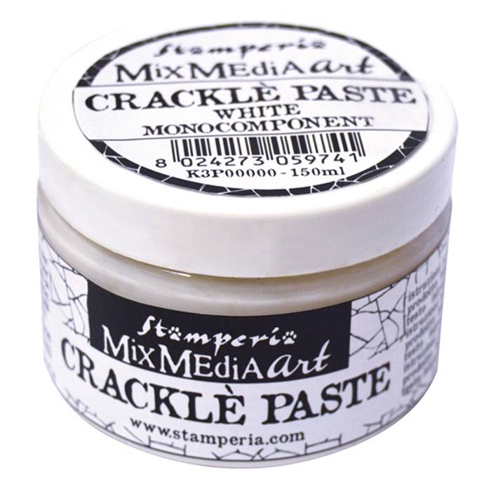 Crackle Paste 150ml White (K3P37) - Craftlines B.V.