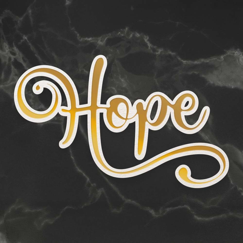 Hope Cut, Foil and Emboss Die (CO726959) - Craftlines B.V.