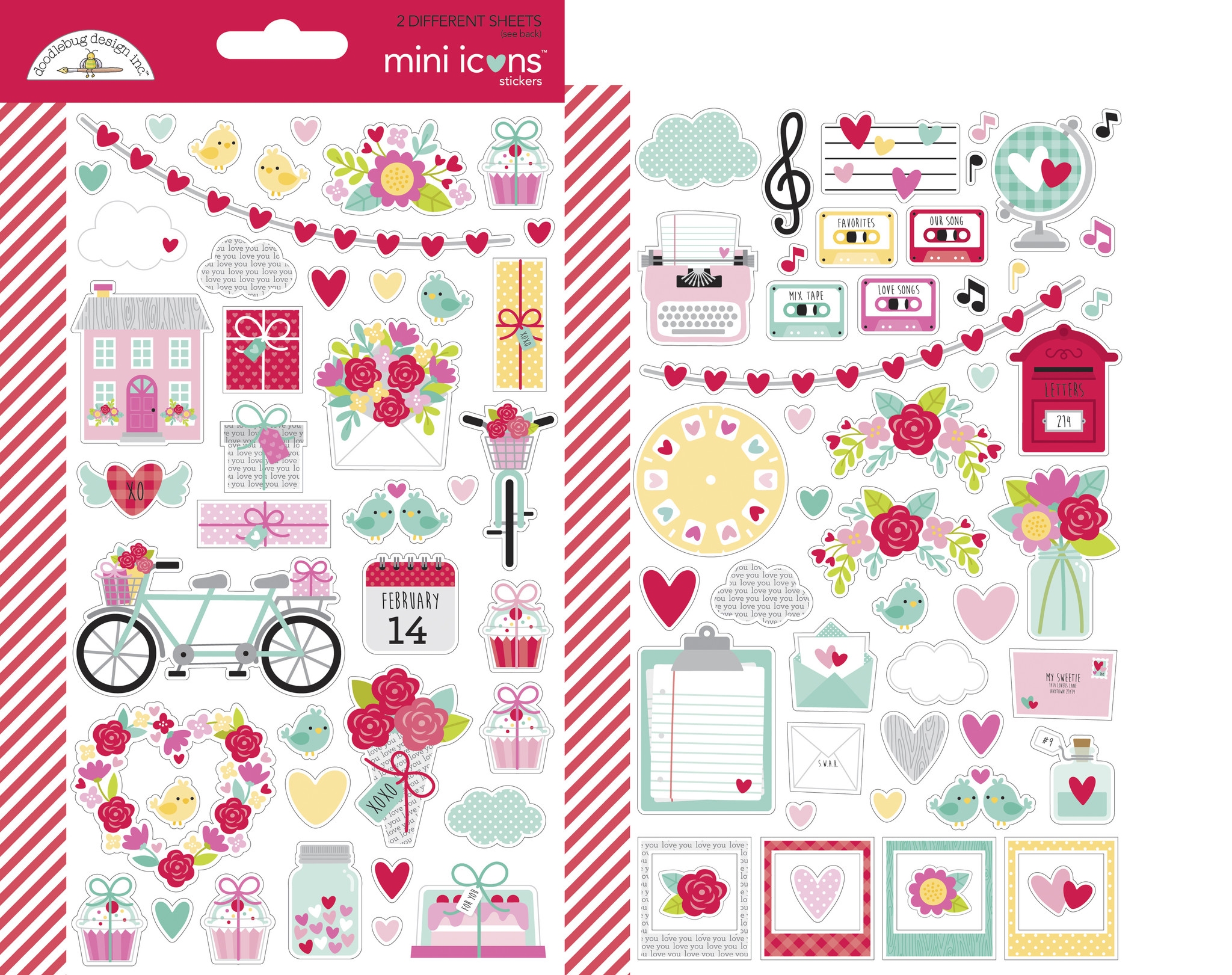 Love Notes Mini Icons Sticker (6583) - Craftlines B.V.