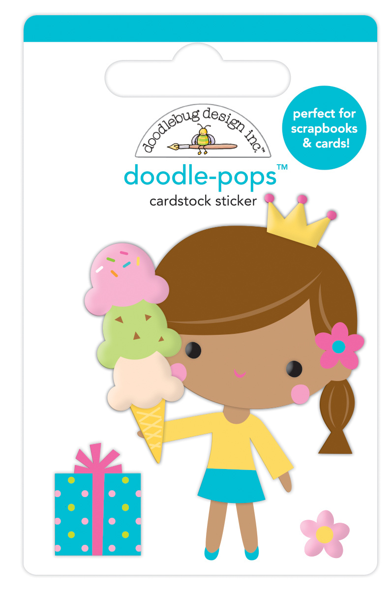 Birthday Princess Doodle-Pops (6635) - Craftlines B.V.
