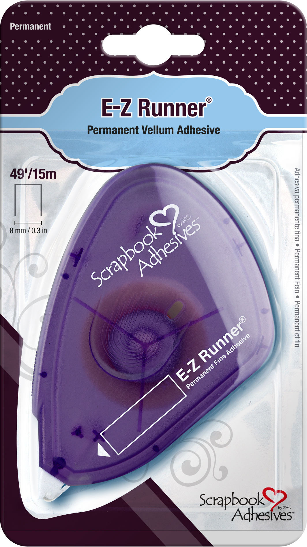 E-Z Runner Permanent Vellum Adhesive Dispenser (01643) - Craftlines B.V.