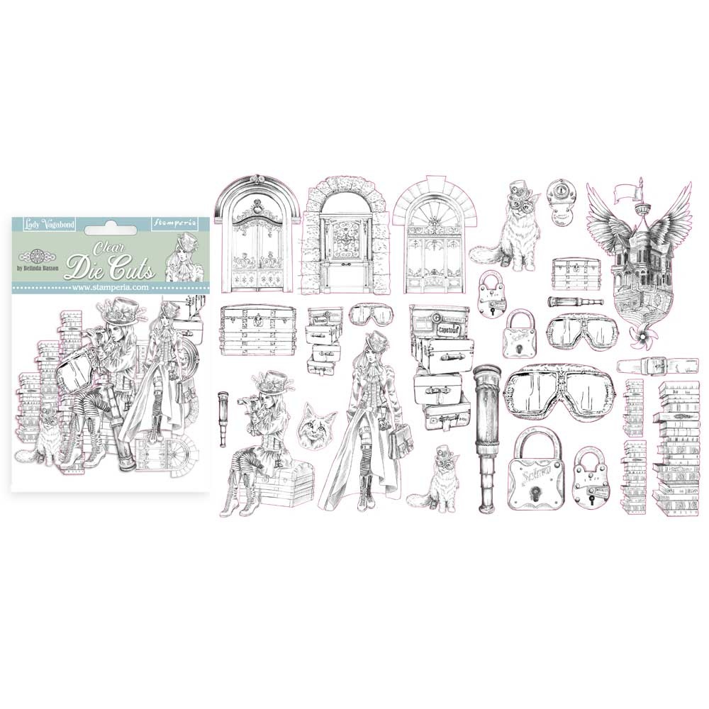 Clear Die Cuts Lady Vagabond (DFLDCP02) - Craftlines B.V.
