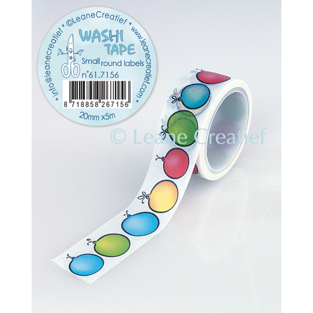 Washi Tape Small Round Labels (61.7156) - Craftlines B.V.