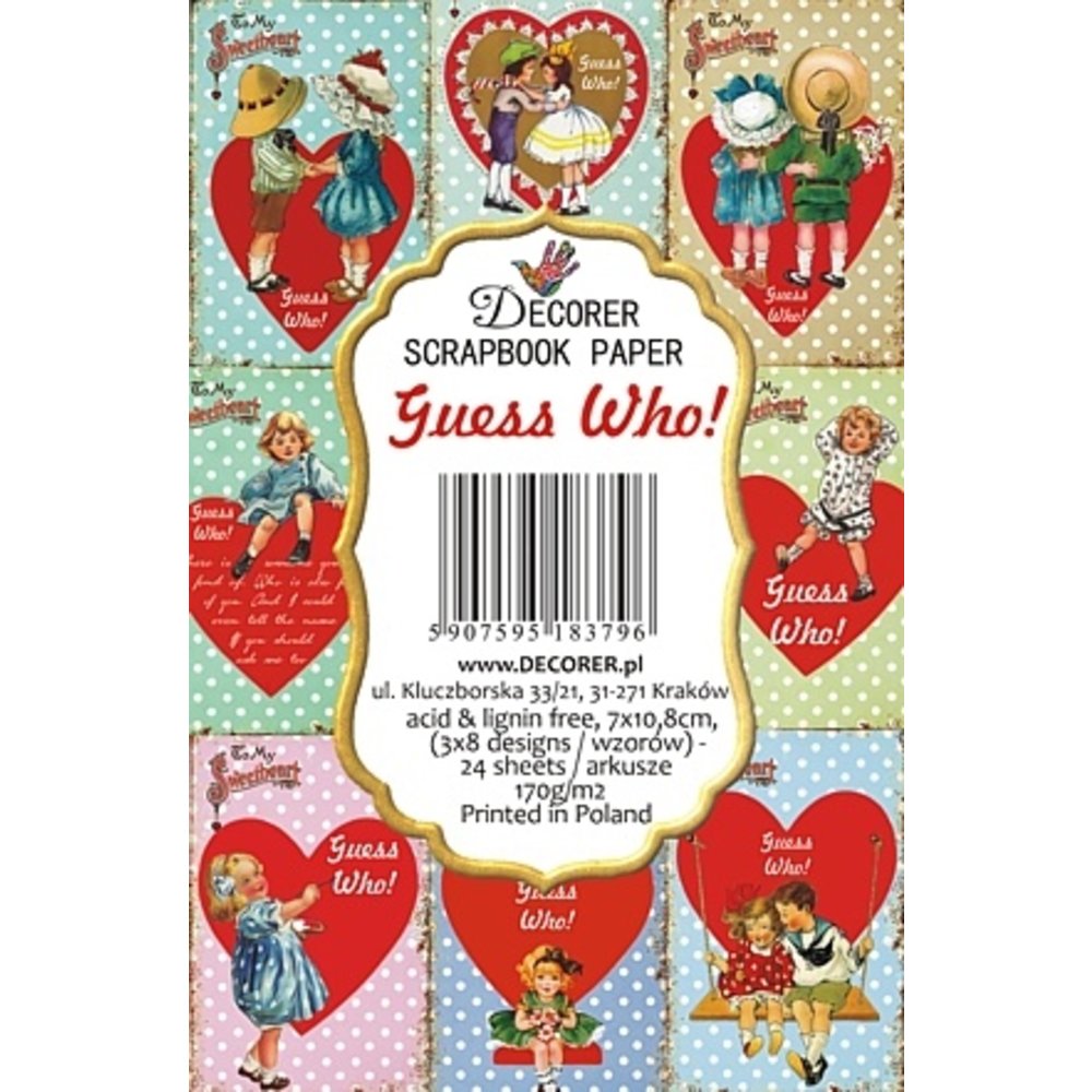 Guess Who Paper Pack (DECOR-M83) - Craftlines B.V.