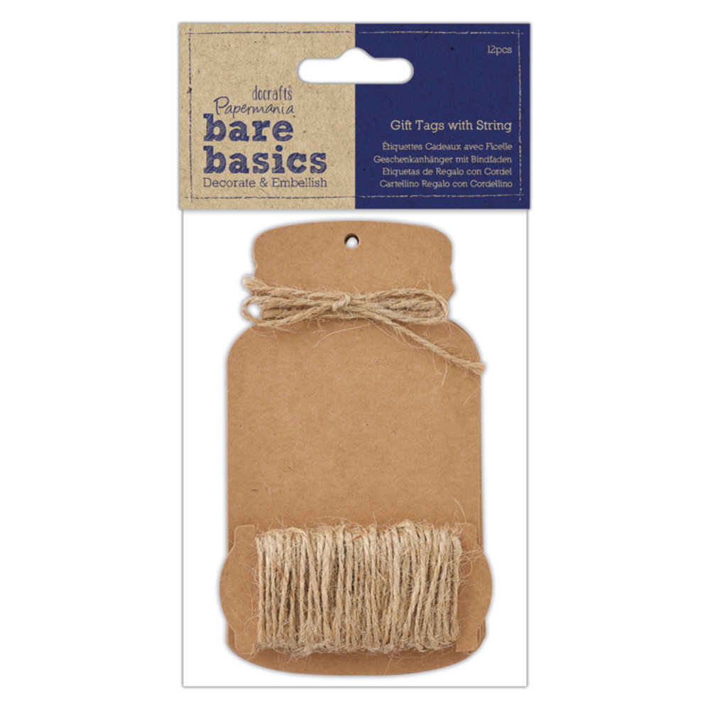 Bare Basics Gift Tags with String Large Bottle (12pcs) (PMA 174328 ...