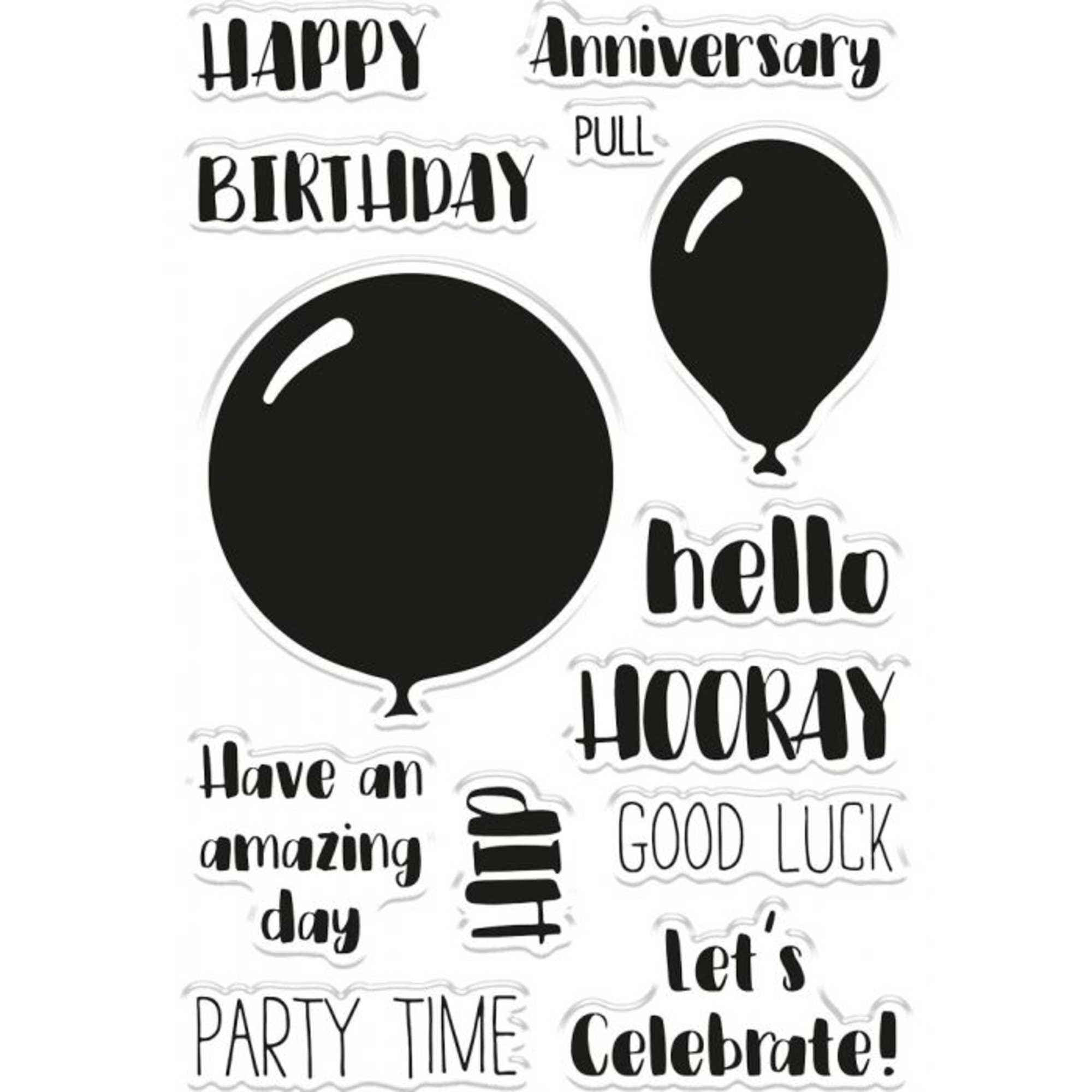 Hip Hip Hooray Stamp & Die (GEM-STD-SWF-HIP) - Craftlines B.V.