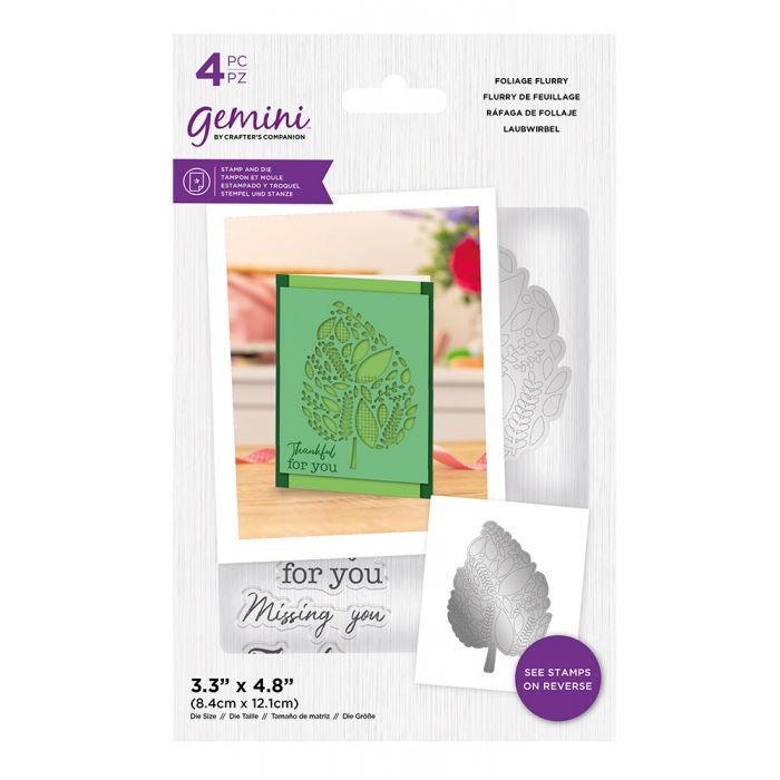 Foliage Flurry Stamp & Die (GEM-STD-FOFL) - Craftlines B.V.