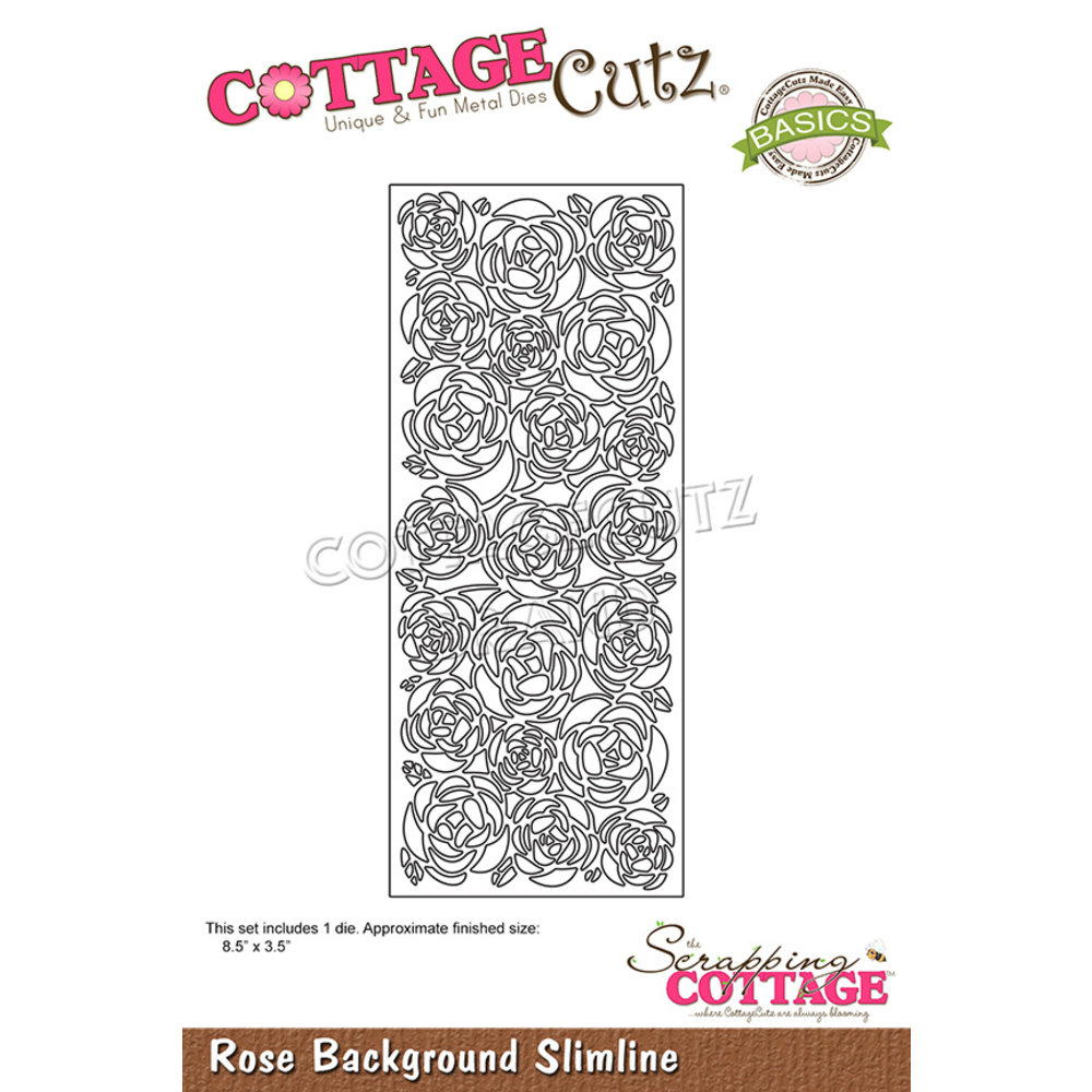 Rose Background Slimline (CCB-100) - Craftlines B.V.