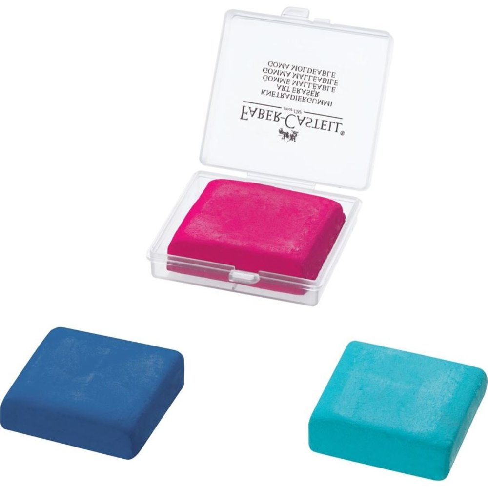 Kneadable Eraser (Turquoise/Blackberry/Blue) (FC-127124) - Craftlines B.V.