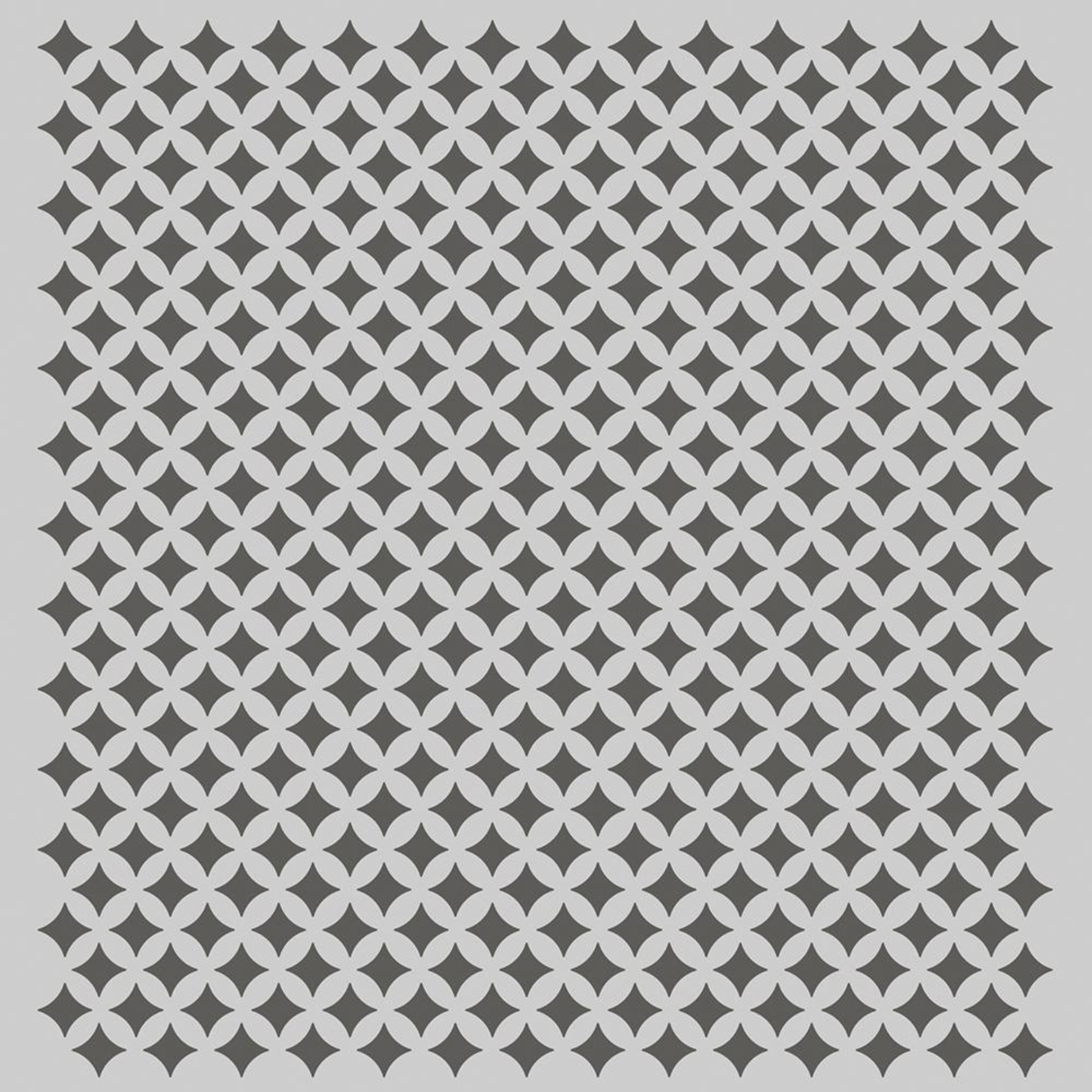 Family Fun Stencil Retro Diamonds (15624) - Craftlines B.V.