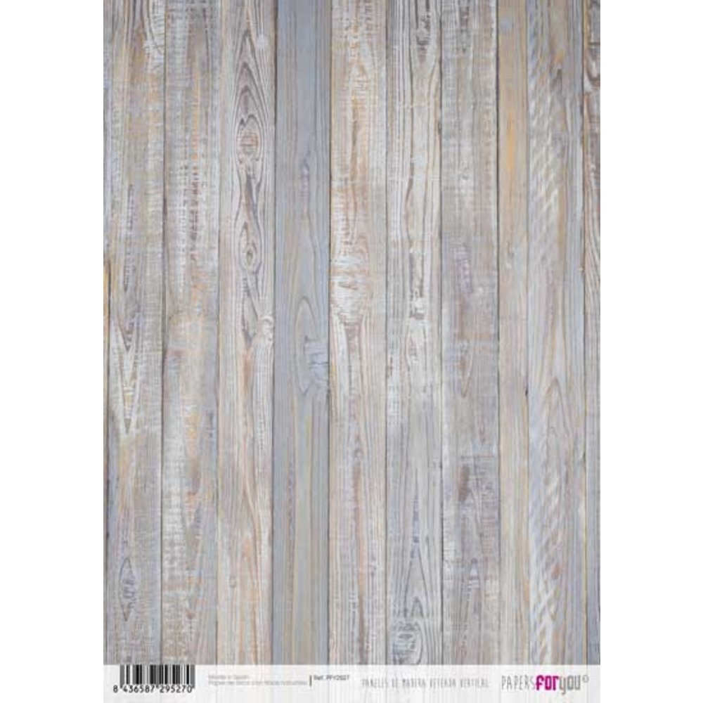 Paneles De Madera Veteada Vertical A4 Rice Paper (6 pcs) (PFY-2527 ...