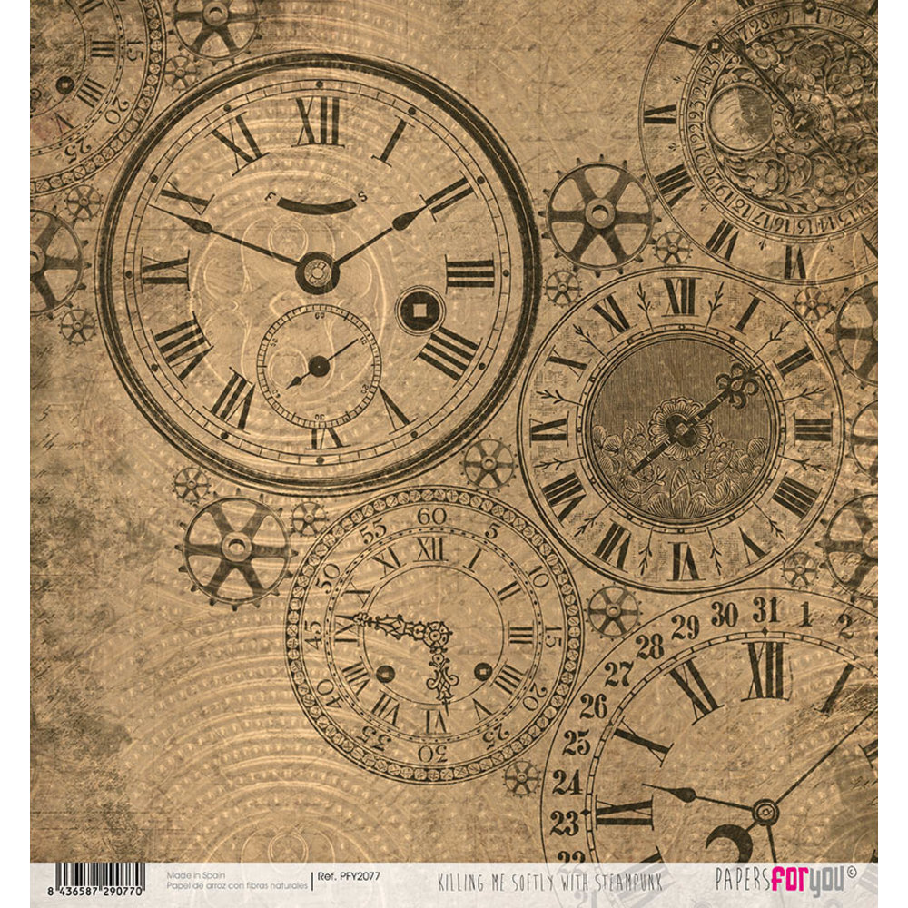 Killing Me Softly With Steampunk Rice Paper (6 pcs) (PFY-2077 ...