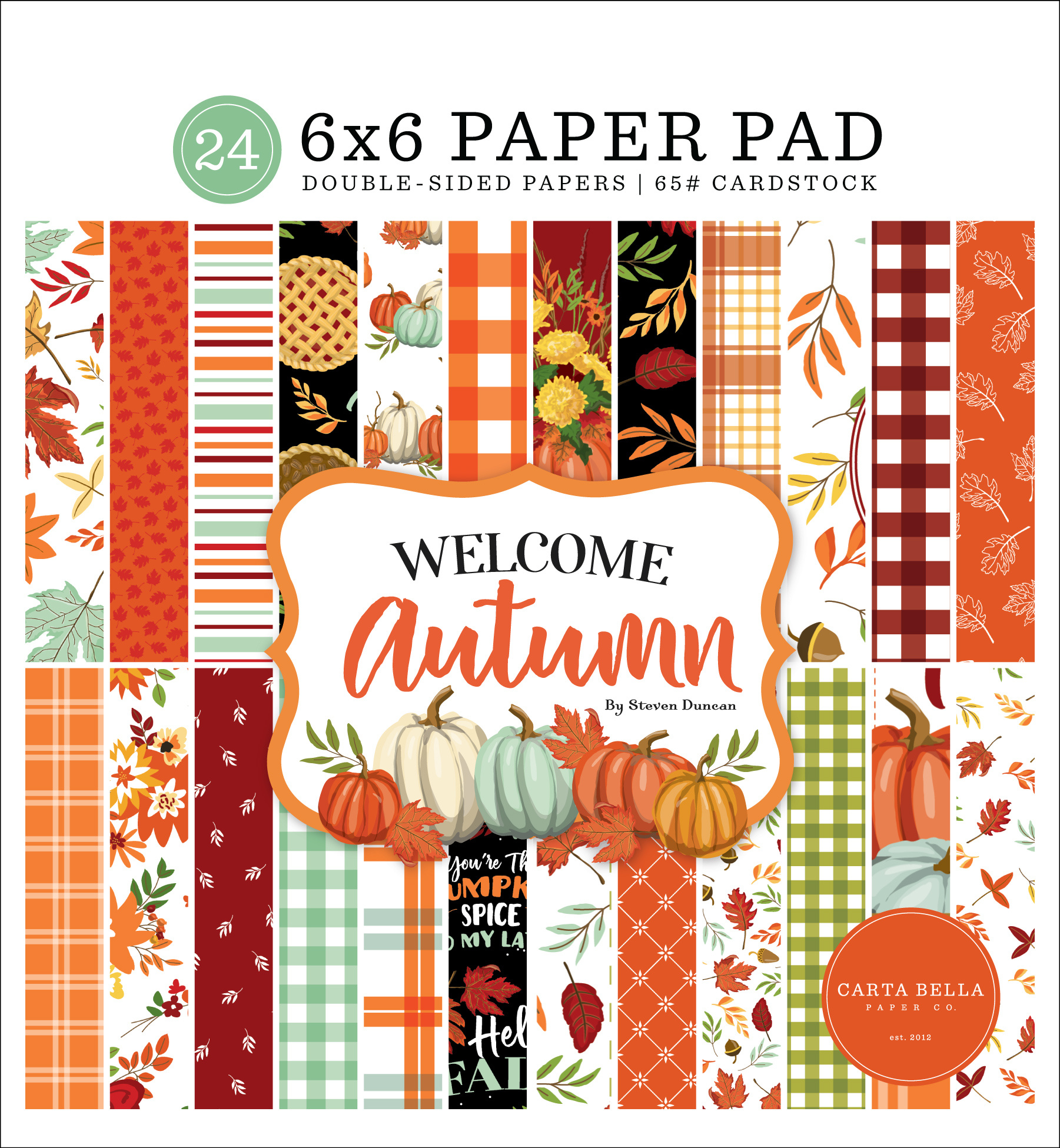 Welcome Autumn 6x6 Inch Paper Pad (CBWA138023) - Craftlines B.V.