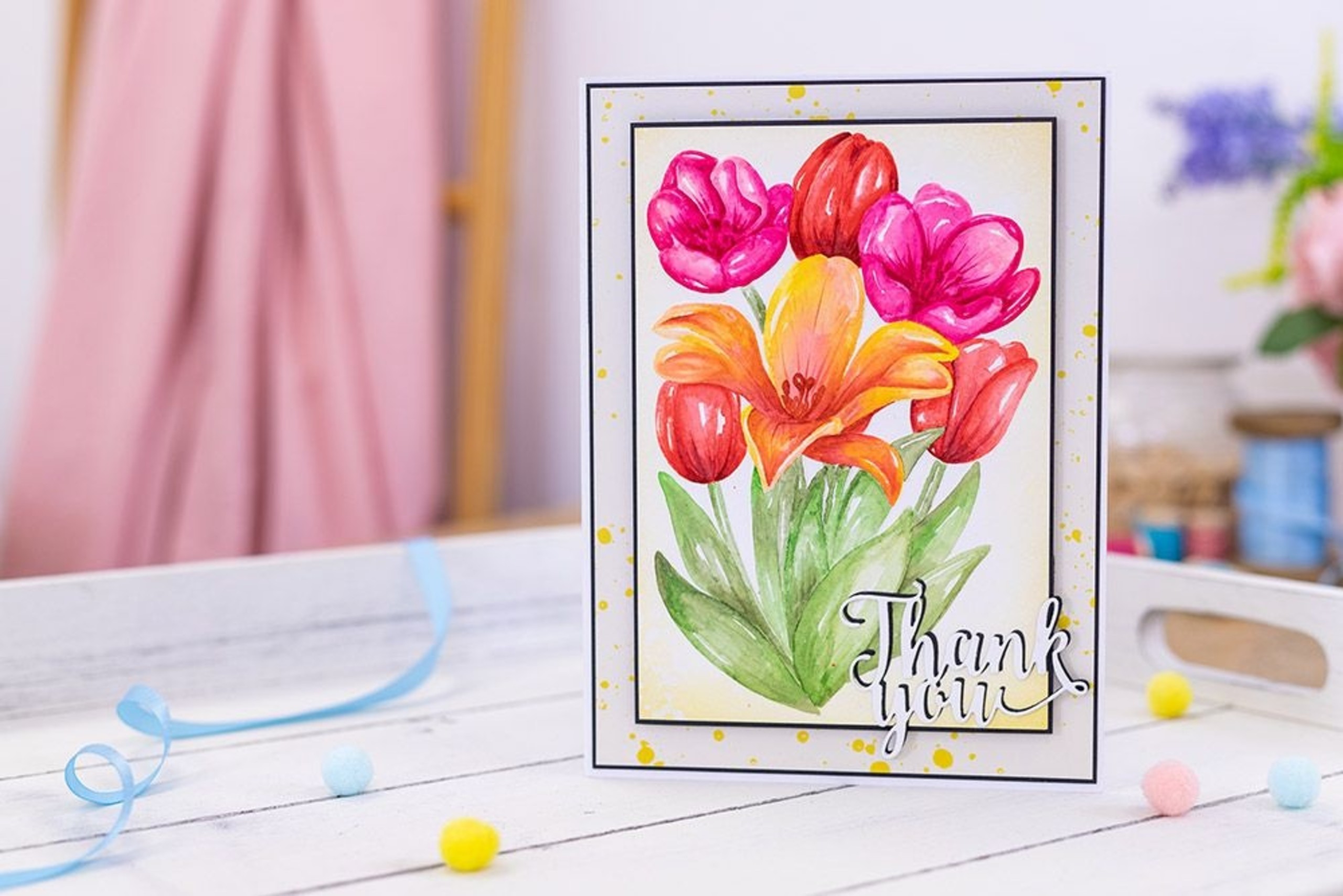 Tulips 3D Embossing Folder (GEM-EF5-3D-TULI) - Craftlines B.V.