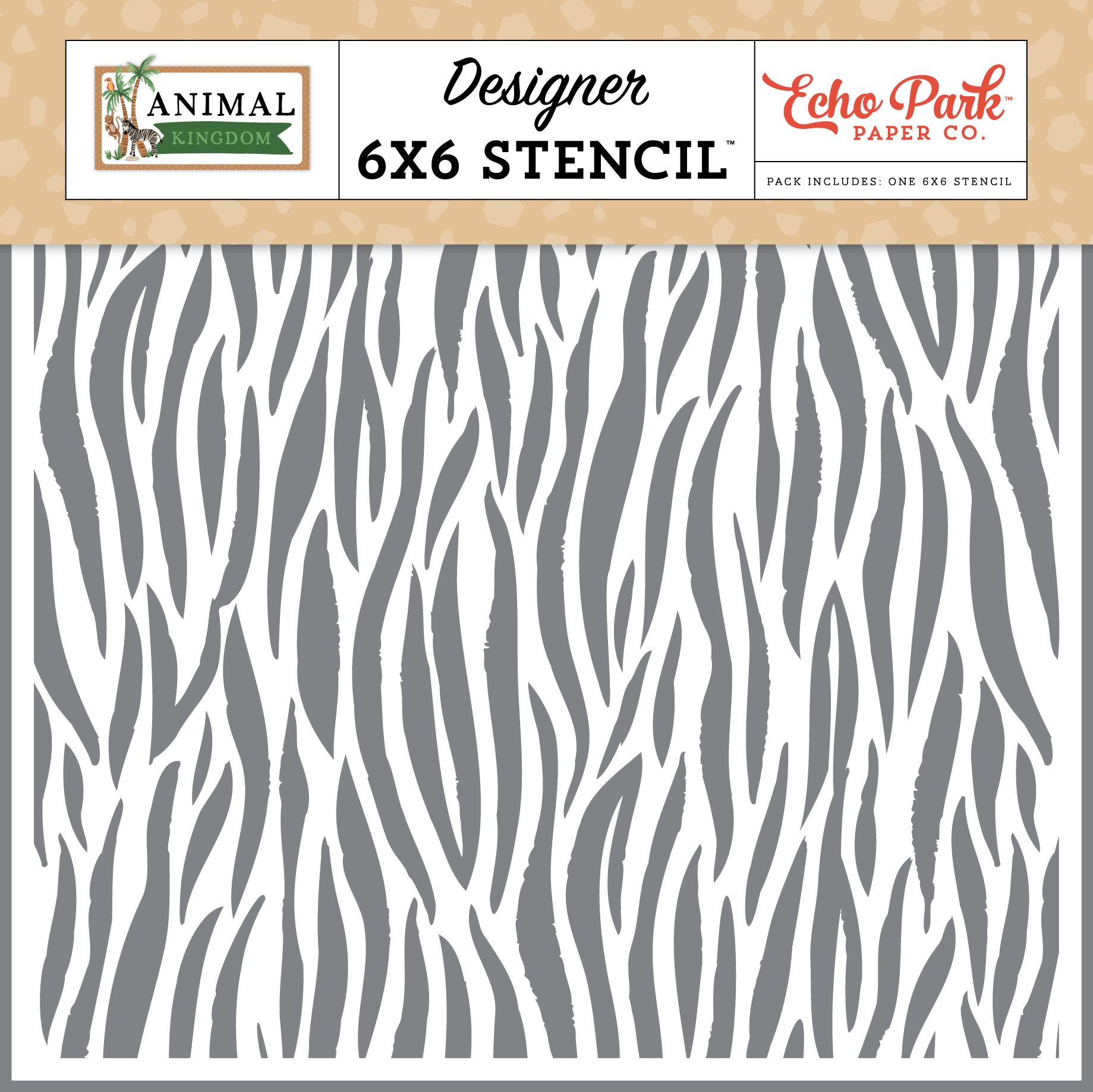 Zebra Stencil (AK259034) - Craftlines B.V.