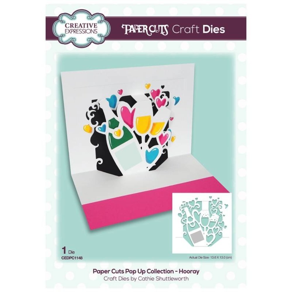 Paper Cuts Pop Up Collection Hooray (CEDPC1148) - Craftlines B.V.
