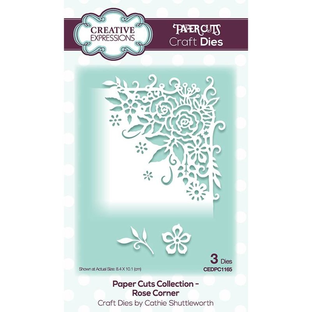 Paper Cuts Collection Corner Rose (CEDPC1165) - Craftlines B.V.