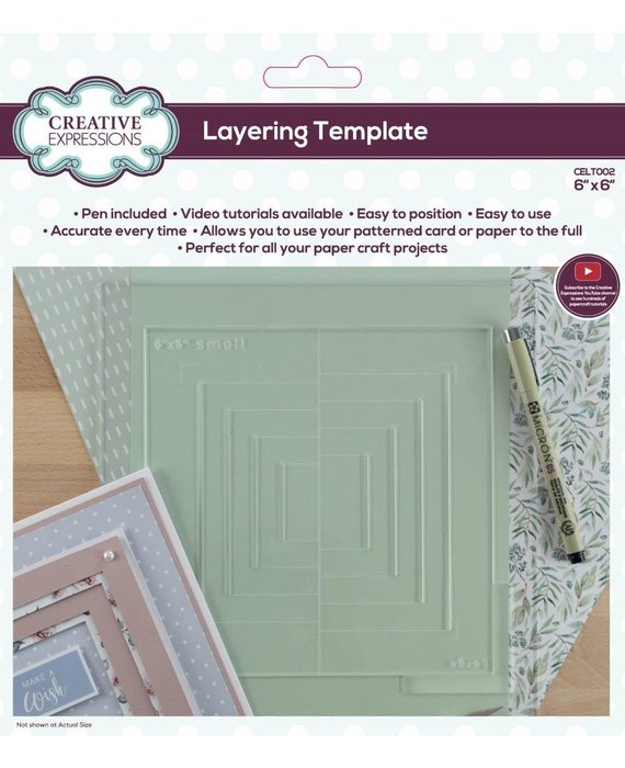 Layering Template 6x6 Inch (CELT002) - Craftlines B.V.