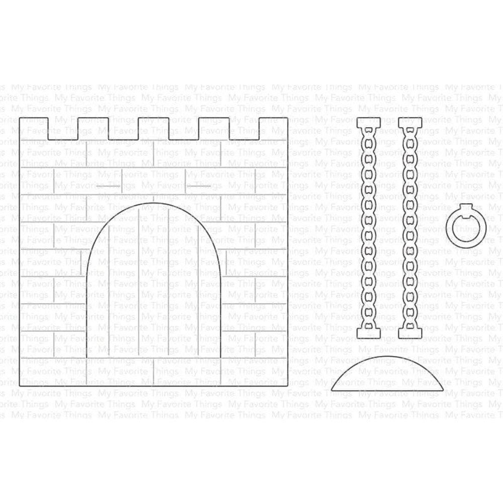 Castle Drawbridge Die-namics (MFT-2180) - Craftlines B.V.