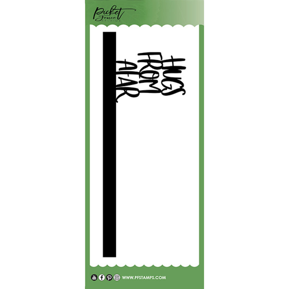 Slim Line Hugs from Afar Word 4x10 Inch Topper Dies (SDCS-135 ...