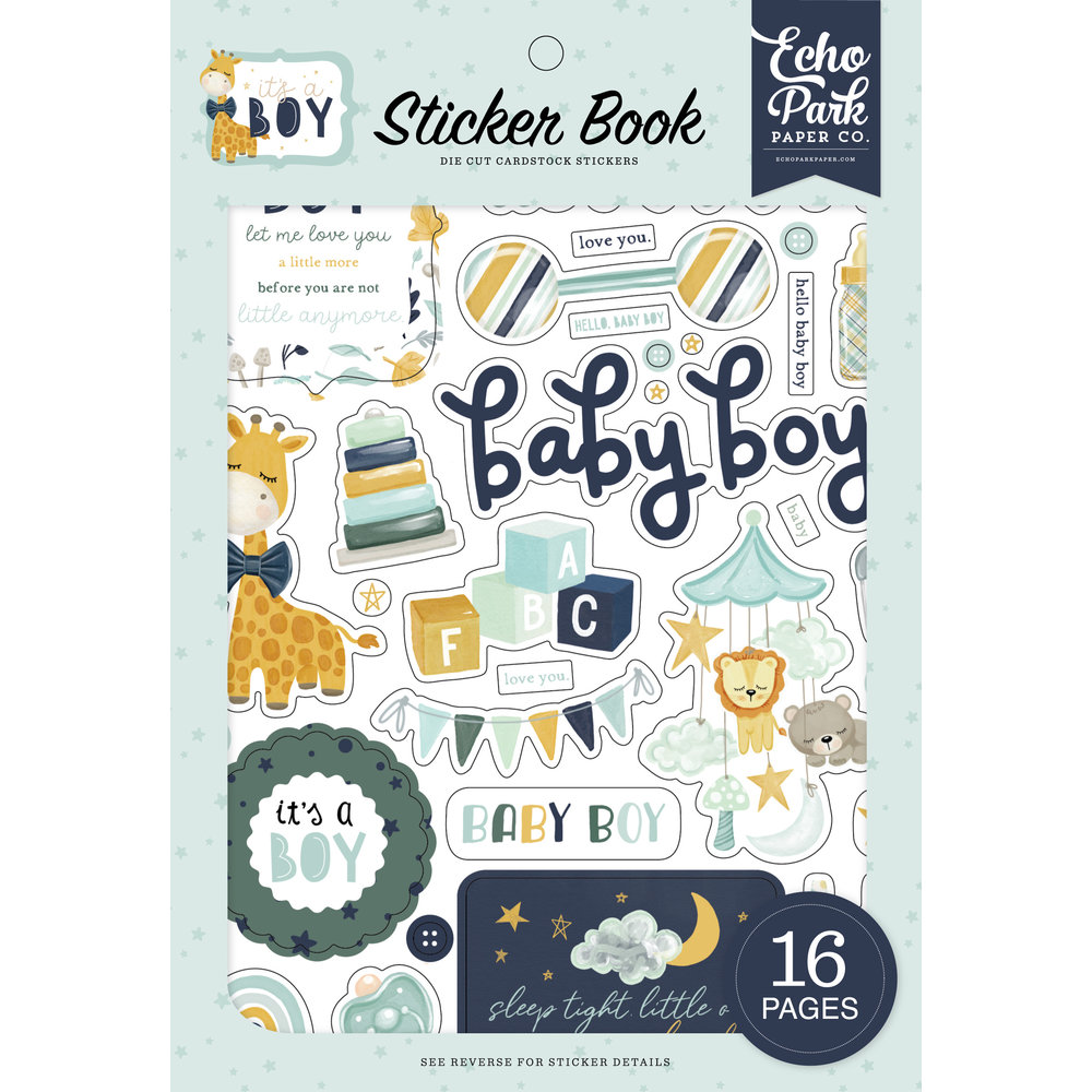 It’s A Boy Sticker Book (IAB278029) - Craftlines B.V.