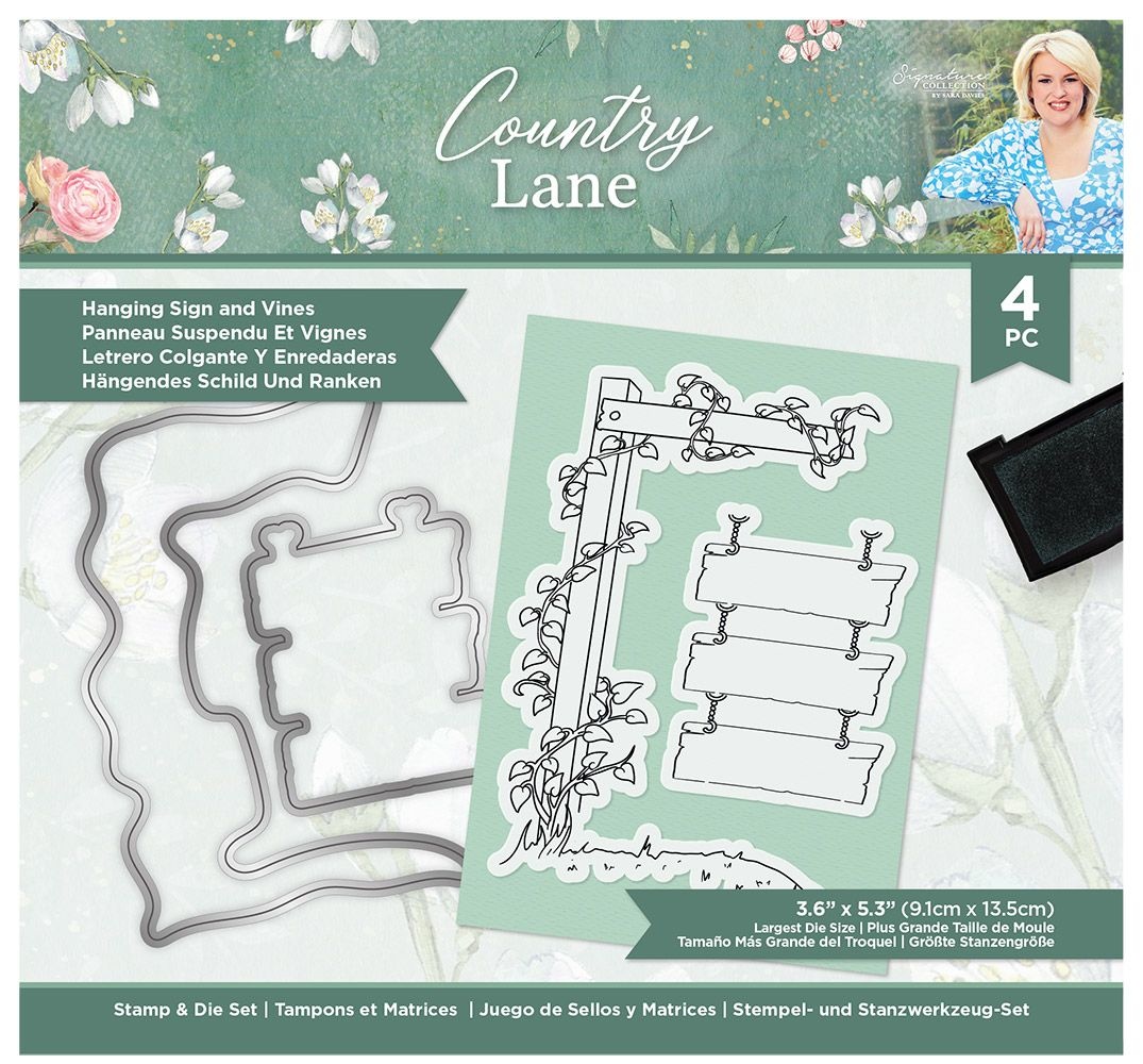 Country Lane Stamp & Die Hanging Sign and Vines (S-CLANE-STD-HSAV ...