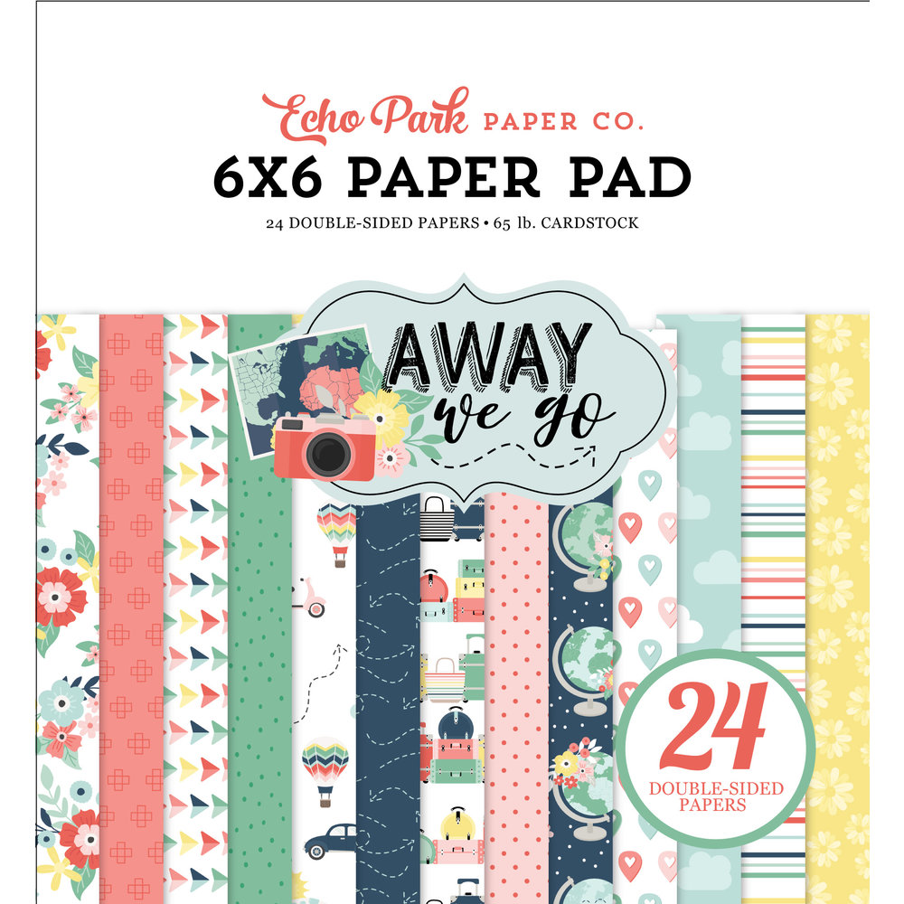 Away We Go 6x6 Inch Paper Pad (AWG270023) - Craftlines B.V.