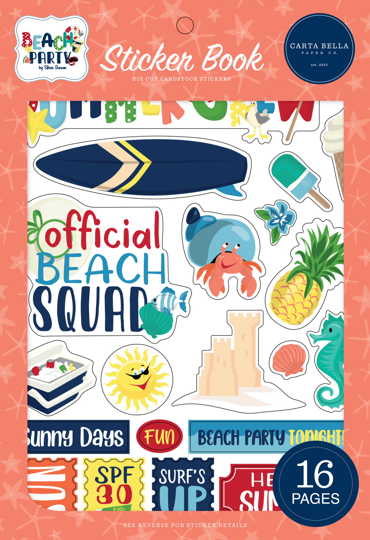 Beach Party Sticker Book (CBBE149029) - Craftlines B.V.