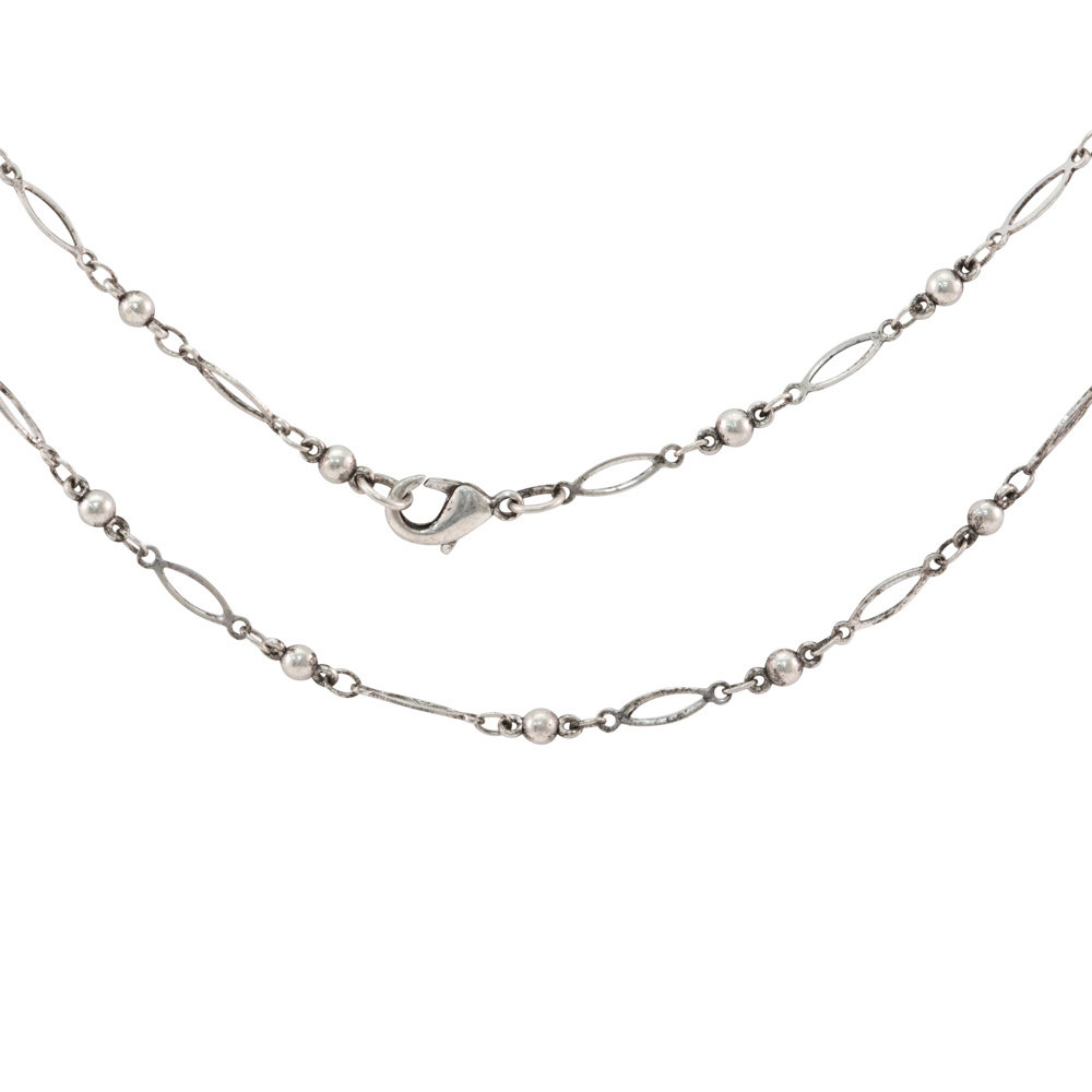 Tim Holtz Assemblage Chain 18 Inch Delicate Silver Orb Ellipse ...