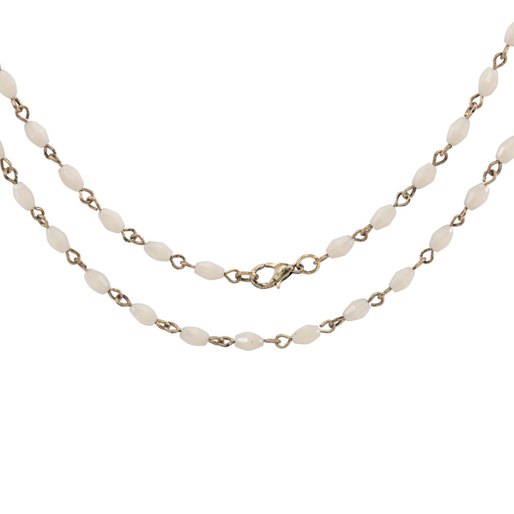 Tim Holtz Assemblage Chain 18 Inch Beaded Oblong White (THA20095 ...
