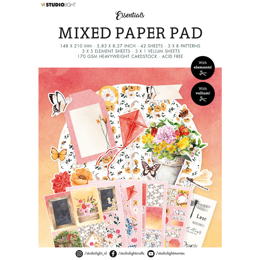 Patterns Mixed Paper Pad (SL-ES-MPP16) - Craftlines B.V.