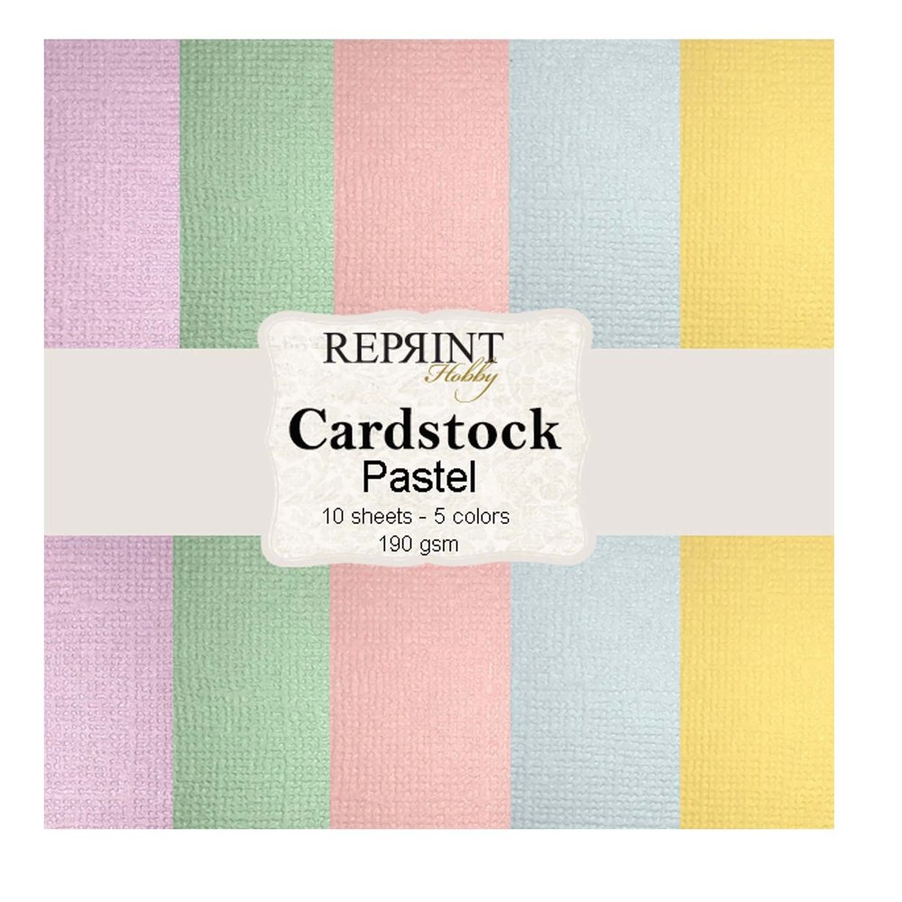 Cardstock Pastel 12x12 Inch 5 Colors (CSP001) - Craftlines B.V.