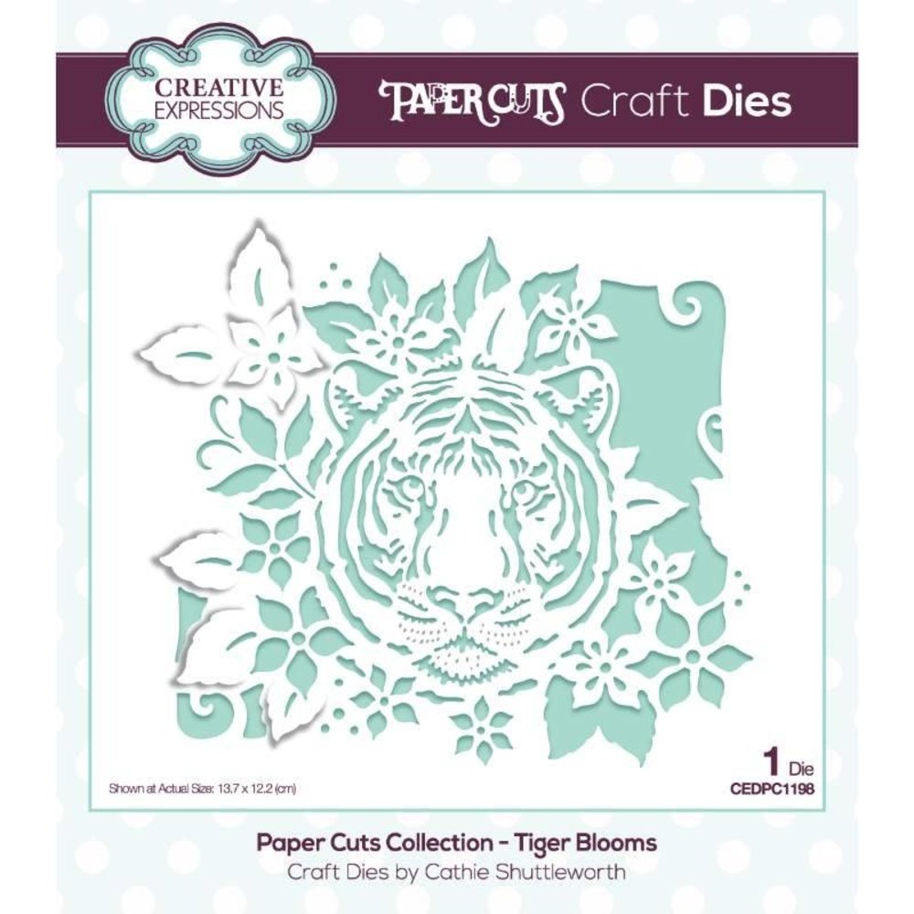 Paper Cuts Tiger Blooms Craft Die (CEDPC1198) - Craftlines B.V.
