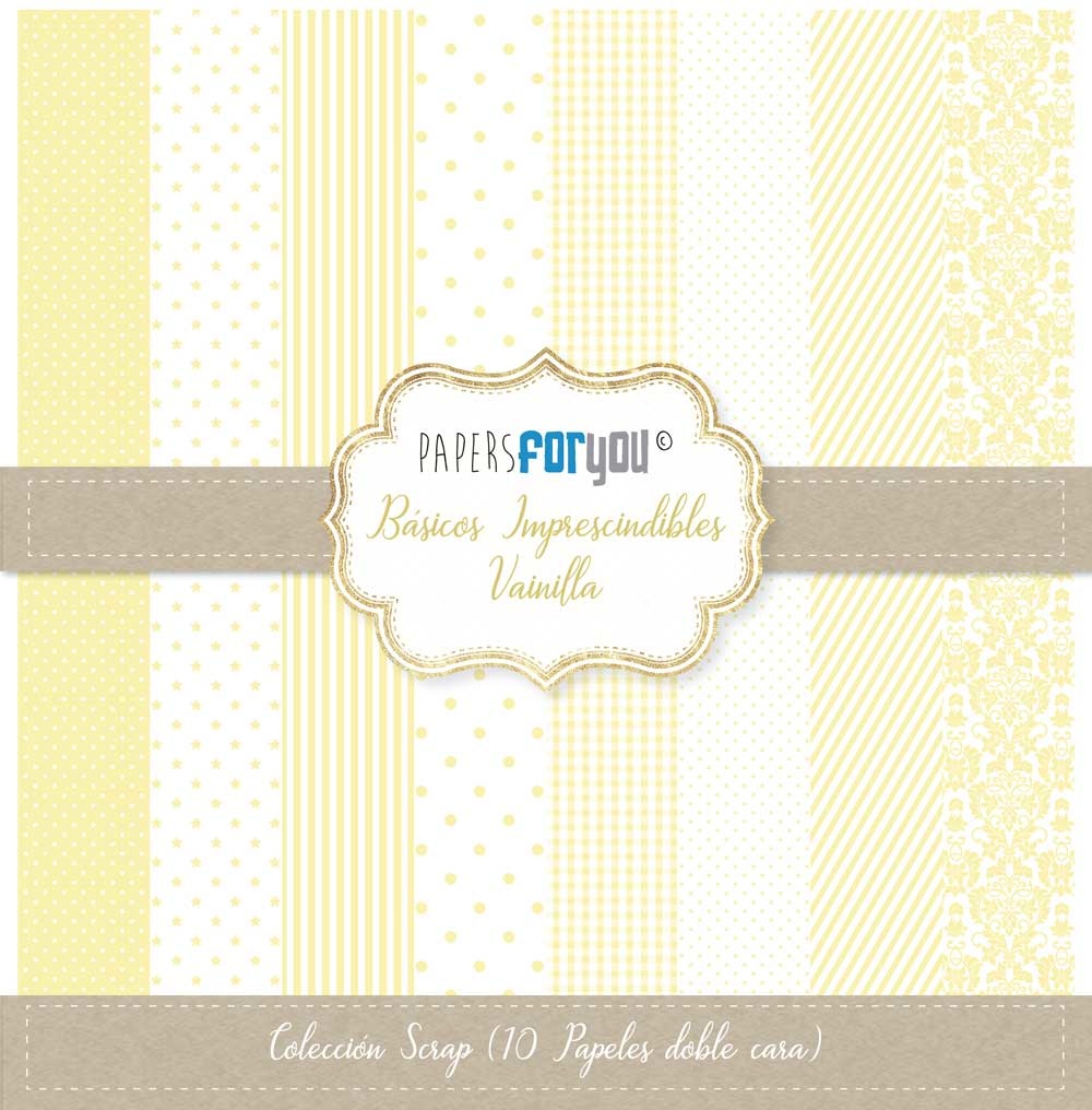 Basicos Imprescindibles Vainilla Scrap Paper Pack (10pcs) (PFY-10137 ...