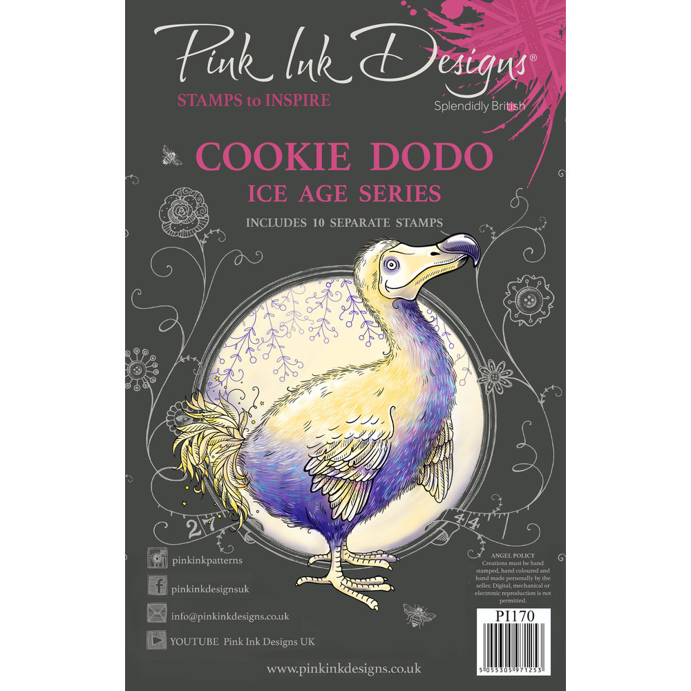 Cookie Dodo A5 Clear Stamp (PI170) - Craftlines B.V.