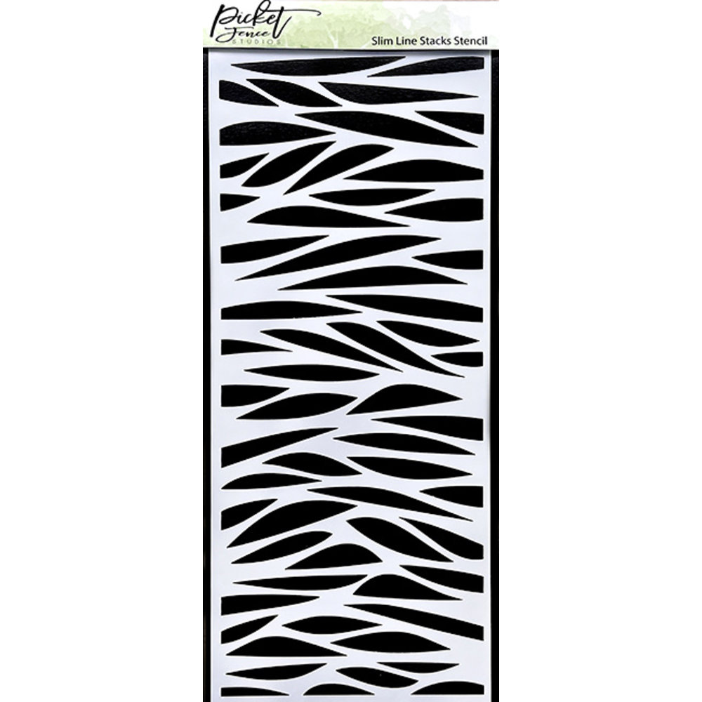 Slim Line Stacks 4x10 Inch Stencil (SC-327) - Craftlines B.V.