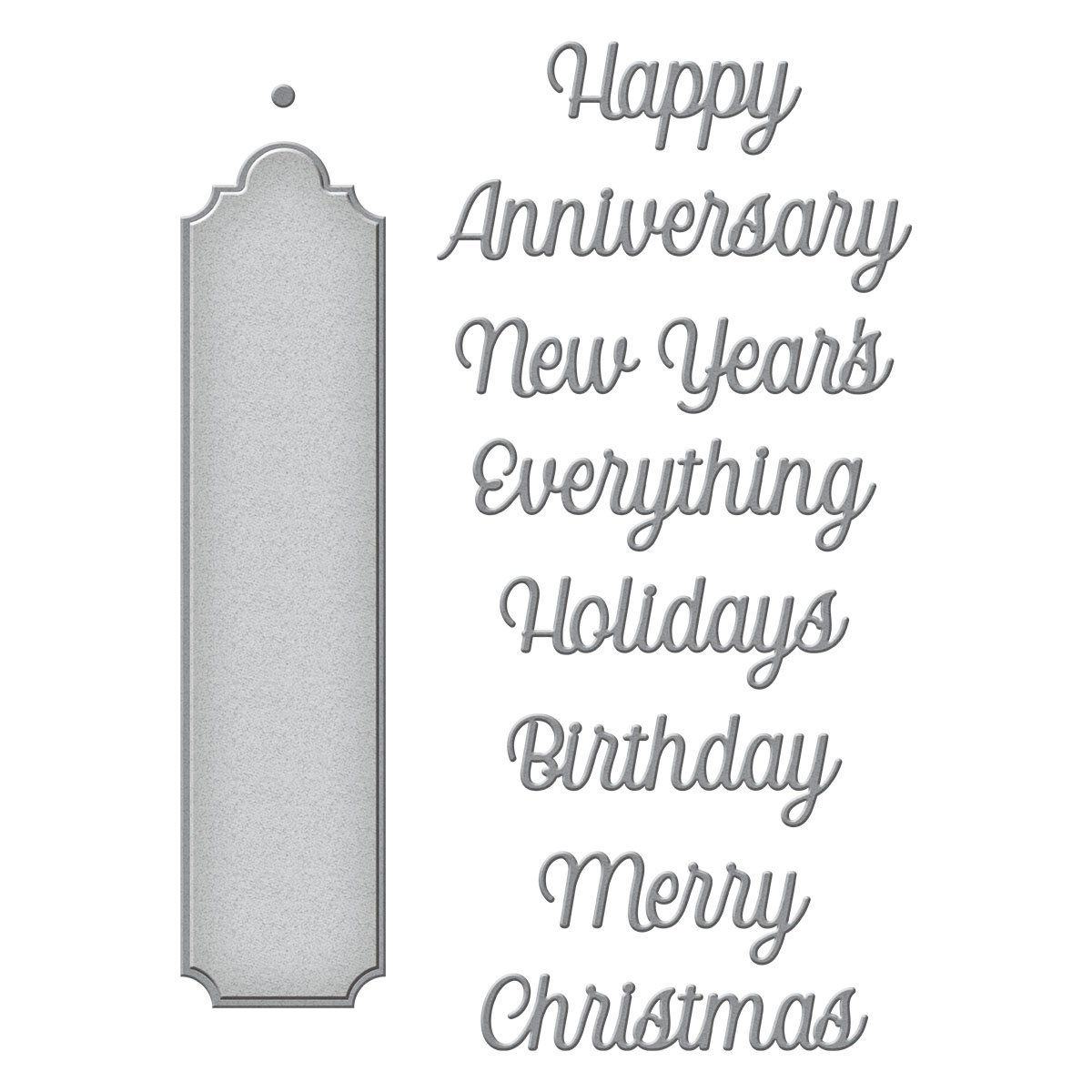 Happy Occasion Words Etched Dies (S4-1206) - Craftlines B.V.
