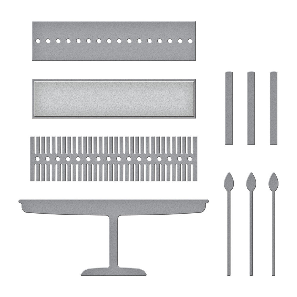 Stitched Fringe Cake Etched Dies (S3-452) - Craftlines B.V.