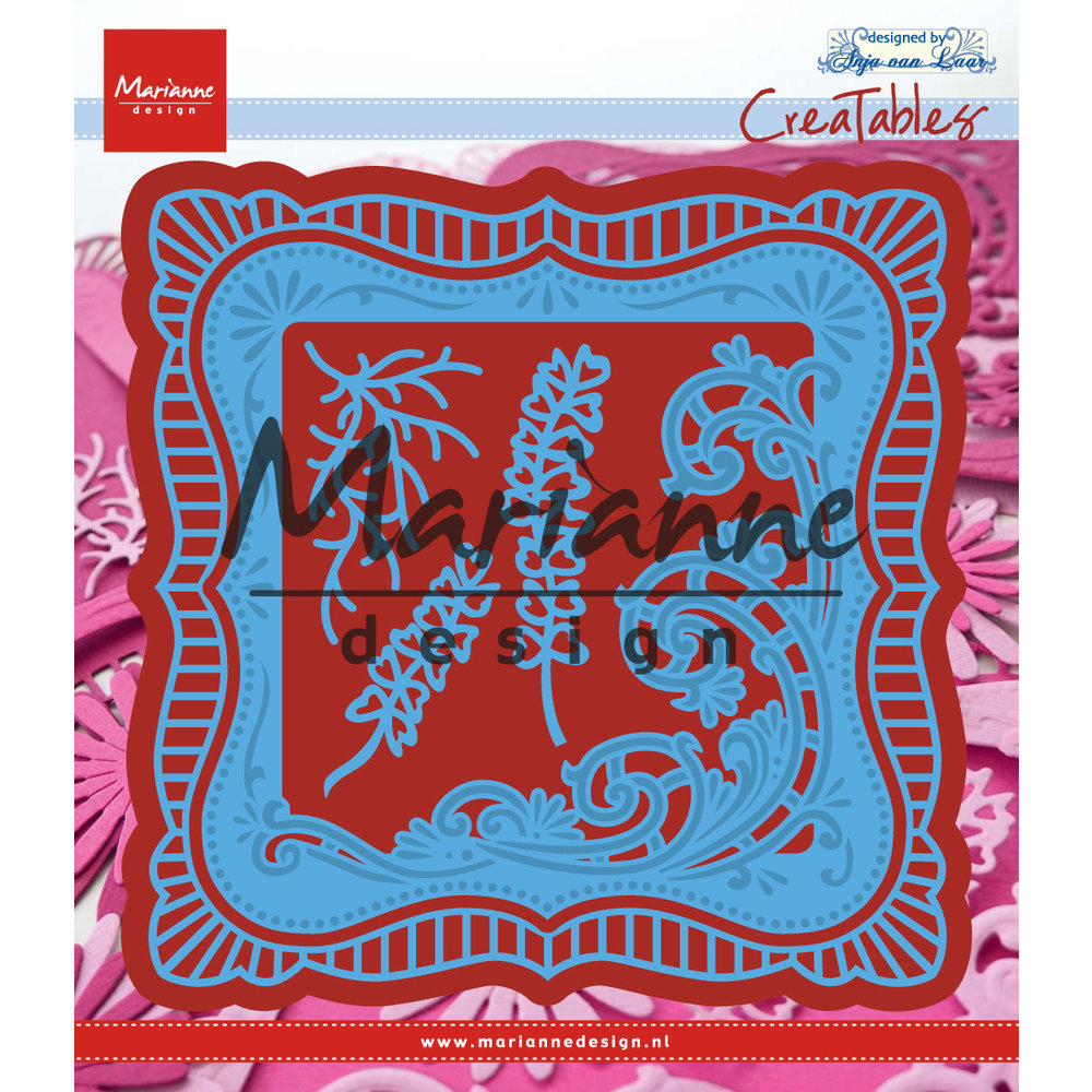 Creatables Anja's Frilly Square (LR0470) - Craftlines B.V.