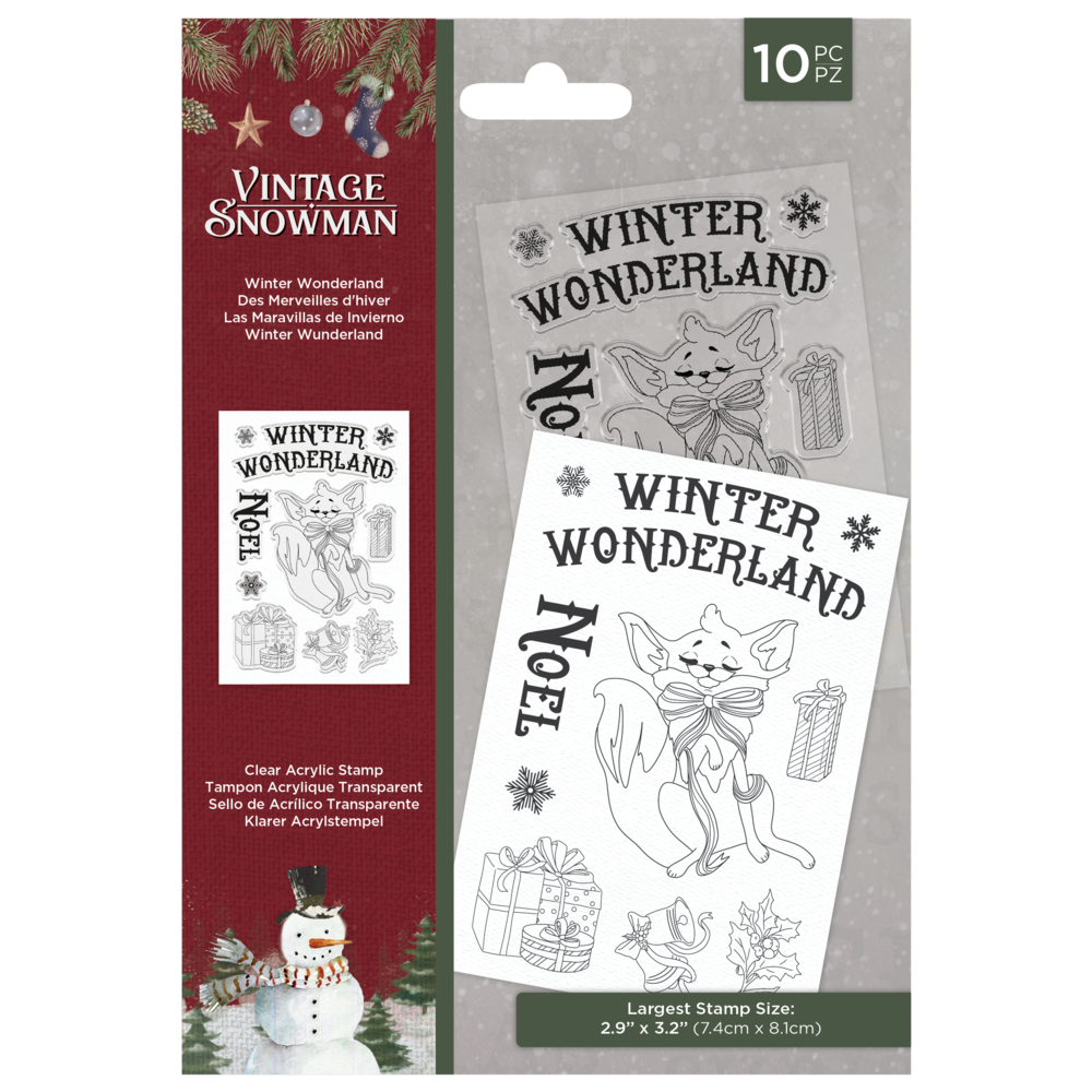 Vintage Snowman Clear Stamp Winter Wonderland (VINSN-ST-CA-WIWON ...