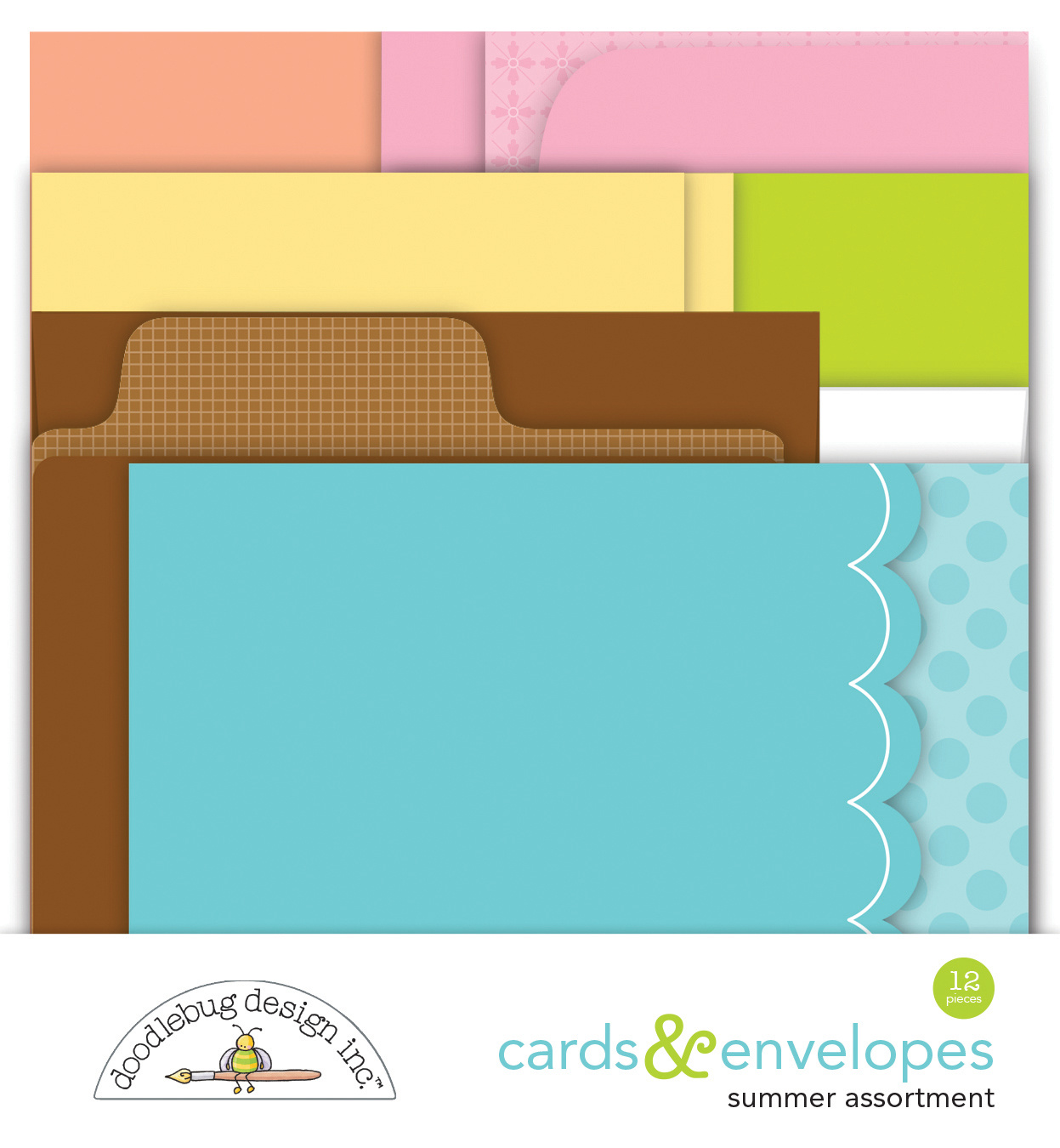 Summer Assortment Cards & Envelopes (7767) - Craftlines B.V.