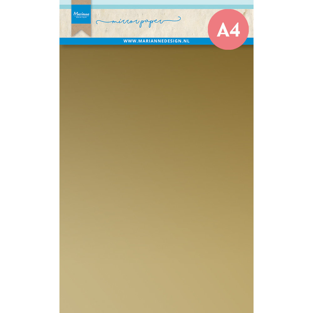 Mirror Paper A4 Gold (5pcs) (CA3177) - Craftlines B.V.